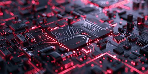 A Close Up Of Circuit Board Microelectronics Close Up View Components Background Circuit Board