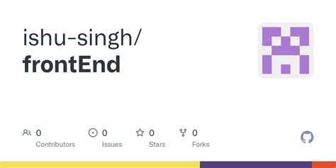 Github Ishu Singhfrontend