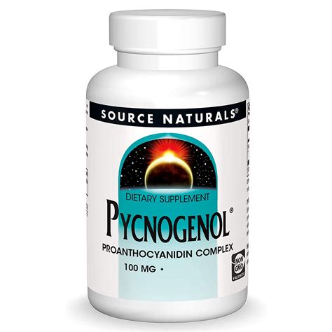 Source Naturals Pycnogenol 30 Tablets 100 Mg Rich In Procyanidins