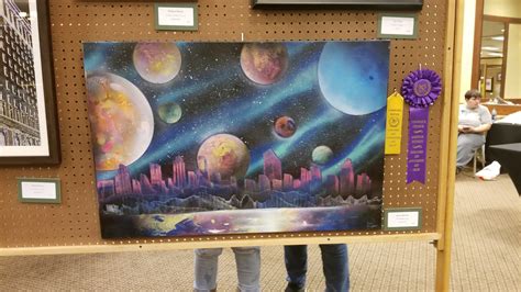 Amateur Division Peoples Choice The Rainbow City” By Ryan Shaefer Badlands Art Association