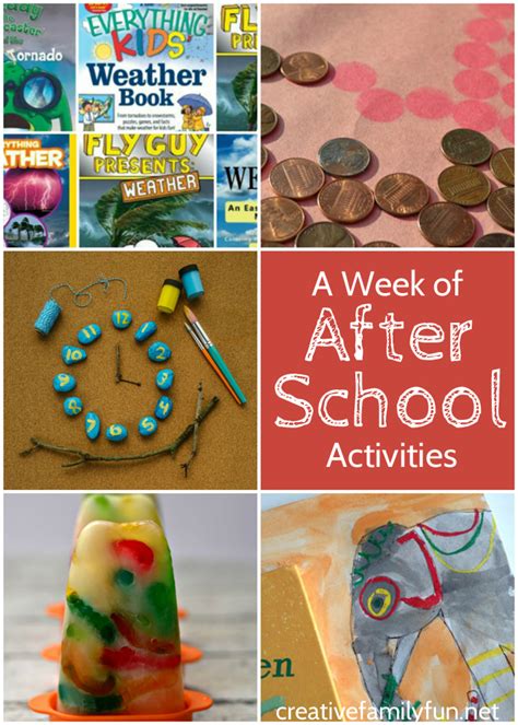 A Week Of After School Activities Plus The After School Linky Party