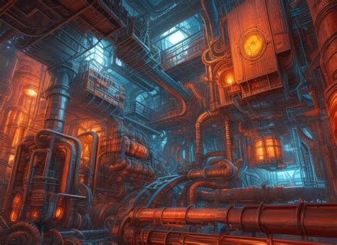 Premium Ai Image An Abstract Factory Background