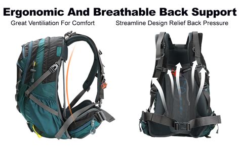 Outplea Internal Frame Hiking Backpack For Men Women 40l
