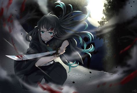 Muichiro Tokito Hd Wallpaper Demon Slayer Kimetsu No Yaiba Anime Art