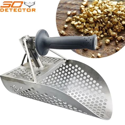 Lightweight Beach Sand Scoop Shovel Stainless Steel Sand Scoop Metal