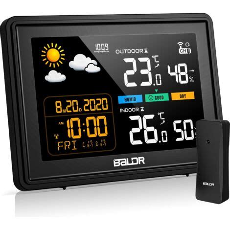 Stazione Meteorologica Radio Con Sensore Esterno Temperatura Interna
