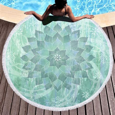 Unique Round Beach Towels And Beach Blankets Coastal Passion