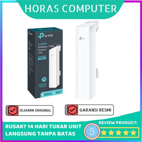 Jual Tp Link Cpe220 2 4 Ghz 300mbps 12dbi Outdoor Cpe Passive Poe Adapter Jakarta Pusat