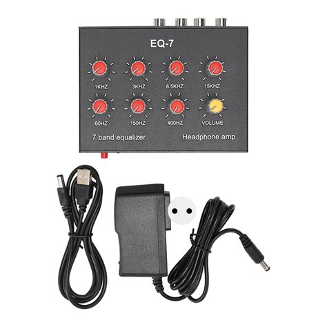 Ecualizador De Sonido De 7 Bandas Entrada De Salida Rca Interfaz De 3 5