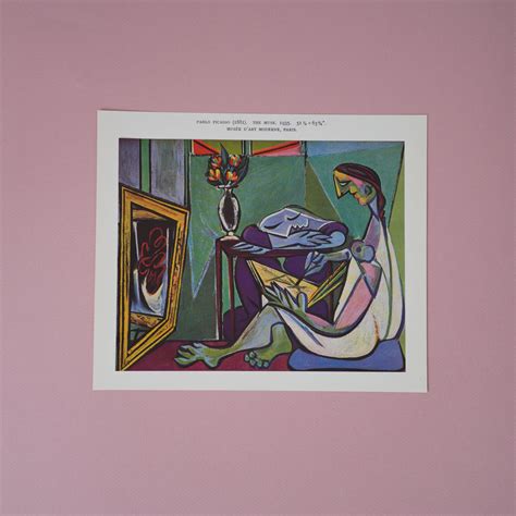 Vintage 1950 Pablo Picasso The Muse Art Print Art History At Golden