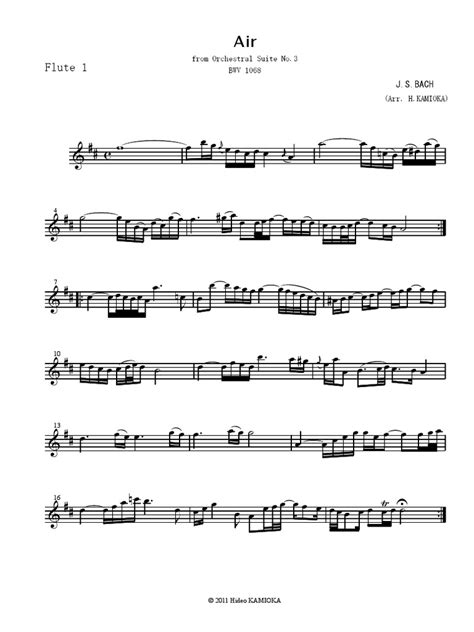 5flutes Bach Aria Parts Pdf Art
