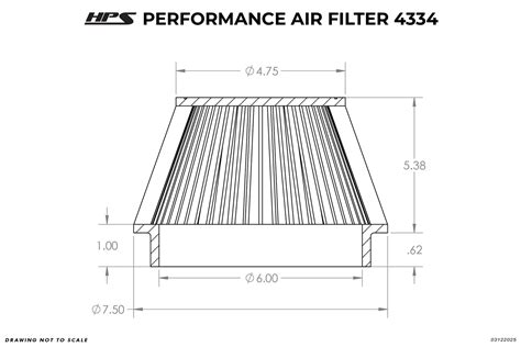 Hps Performance Air Filter 6 Inch Id Shortram Cold Air Intake Kit 6