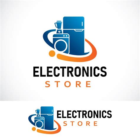 Electronics Store Logo Design Template Stock Vector Illustration Of