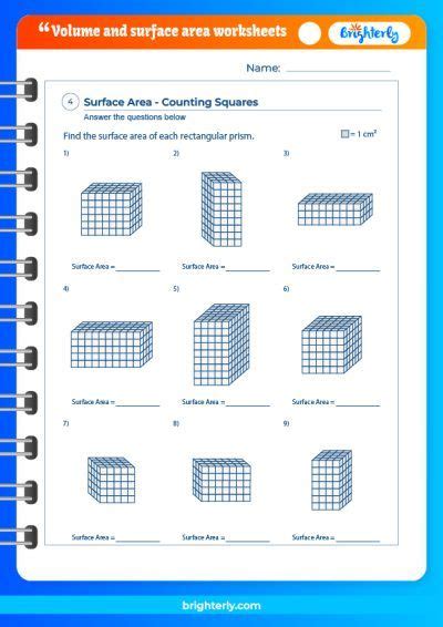 Volume And Surface Area Worksheets Grade 7 Pdfs Brighterly