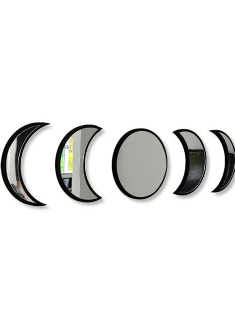 Kit Espelho Místico Celestial Fases Da Lua Decorativo Mdf 05