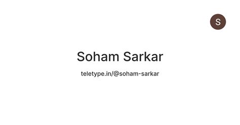Soham Sarkar — Teletype