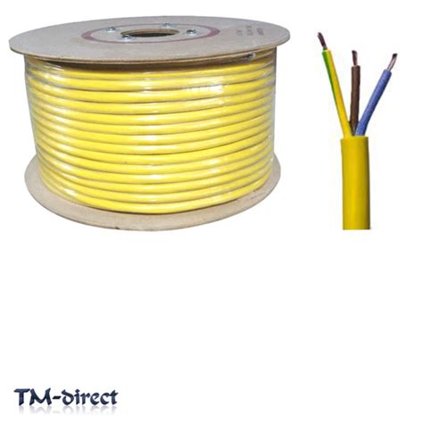 3 Core 2 5mm Round Black Mains Electrical Cable Flex 100 Meters Promong Technologies