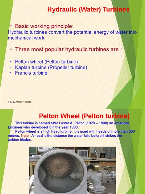 Hydraulic Turbines Pdf Turbine Turbomachinery
