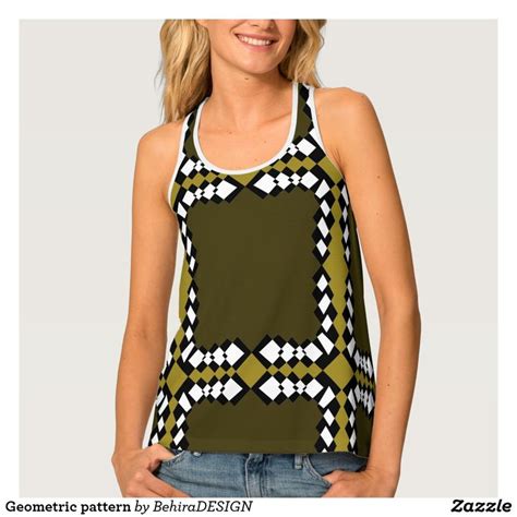 Geometric Pattern Tank Top Tank Top Fashion Tank Tops Tank Tops Women