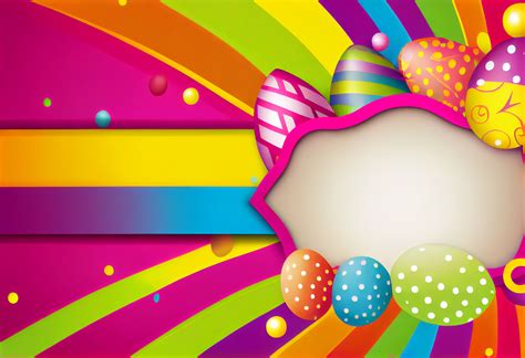 Free Download Colorful Easter Card Background