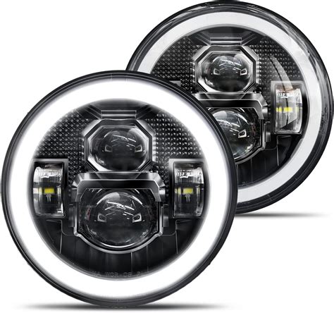 Hwstar 2023 Nuevo 1000 Brillante Antideslumbrante 7 Pulgadas Halo Led Faros Redondos