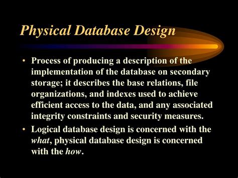 Ppt Physical Database Powerpoint Presentation Free Download Id1205307
