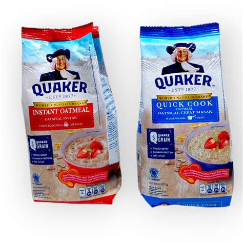 Jual Quaker Instant Oatmeal 200 Gr Quick Cook 200 Gr Shopee Indonesia