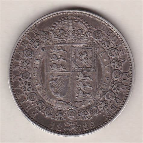 1889 Silver Halfcrown Victoria Jubilee Head Dorset Coin Company