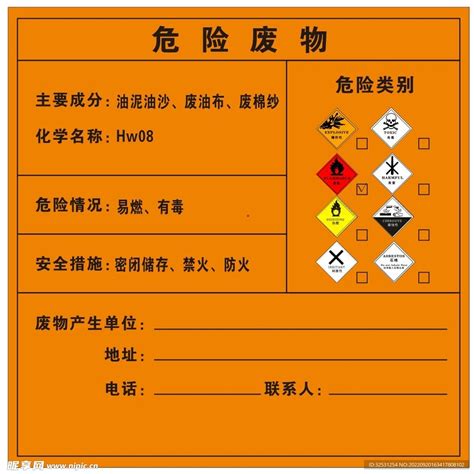 危废标识牌设计图广告设计广告设计设计图库昵图网