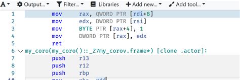Bug Filter Library Sometimes Leaves Orphaned Instructions · Issue 3042 · Compiler Explorer