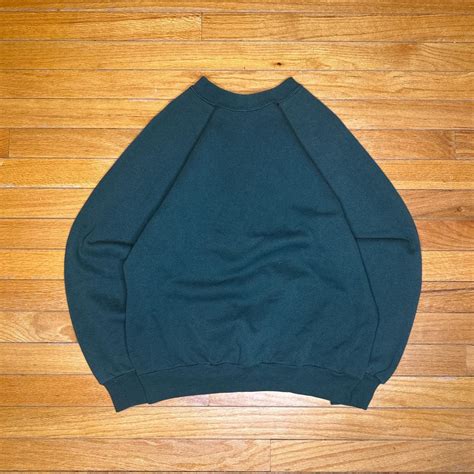 Vintage 90s Blank Tultex Essential Forest Green Depop
