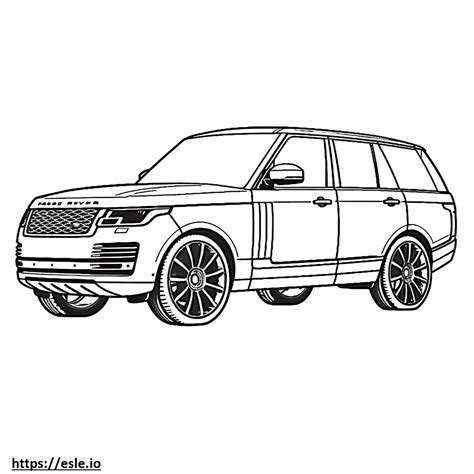 Land Rover Range Rover Gambar Mewarnai