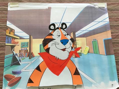 Kelloggs Frosted Flakes Tony The Tiger Animation Cel With Original