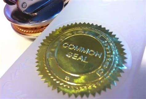 Silver Polished Stainless Steel Semi Automatic Emboss Common Seal For