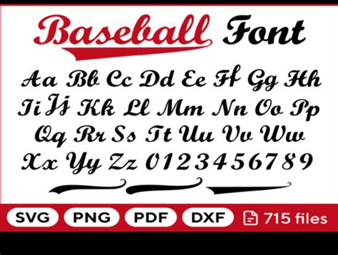 Baseball Font Svg Etsy Australia