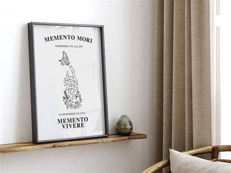 Memento Mori Memento Vivere Poster Stoic Poster Stoic Ts Stoic