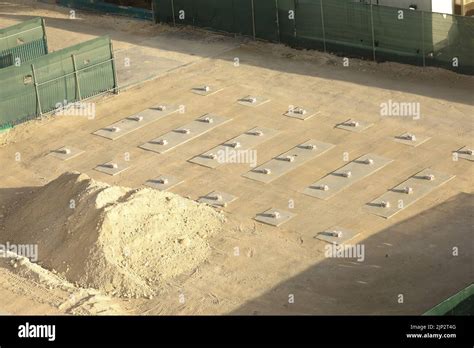 Piling Driven Into Ground Deep Foundation Installation Reinforce