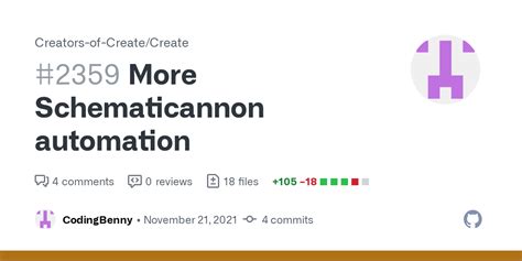More Schematicannon Automation By CodingBenny Pull Request Creators Of Create Create