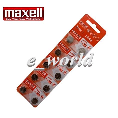 10pcs Lr44 A76 Ag13 L1154 G13 V13ga Genuine Maxell Button Cell Alkaline Battery 1 5v Shopee