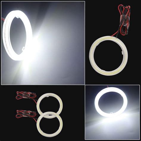 Headlight Ring Dual Color Led Angel Eyes Headlight Halo Ring Warning