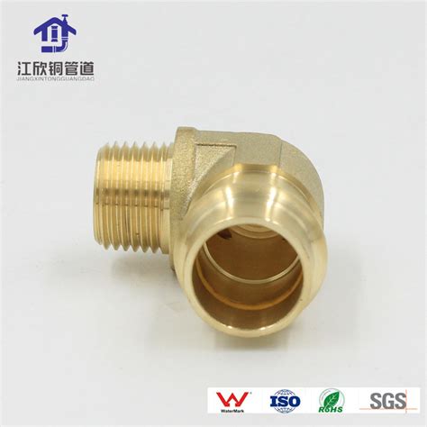 Brass Pressure Socket With Different Diameter Elbow For Water Supply And Drainage Copper