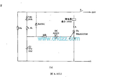 Delay Switch Circuit With Thyristor Switch Control Control Circuit Circuit Diagram