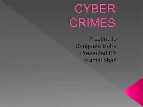 Presentationoncybercrimesslidespptx