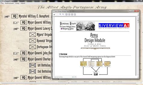 Army Design Module General Staff