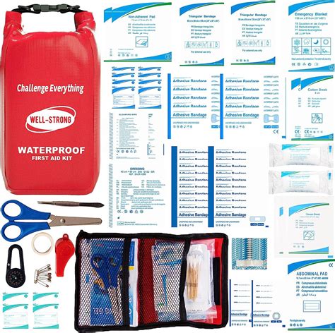 Well Strong Waterproof First Aid Kit Roll Top Boat Emergency Kit For