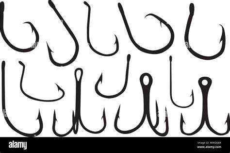 Treble Hooks Stock Vector Images Alamy
