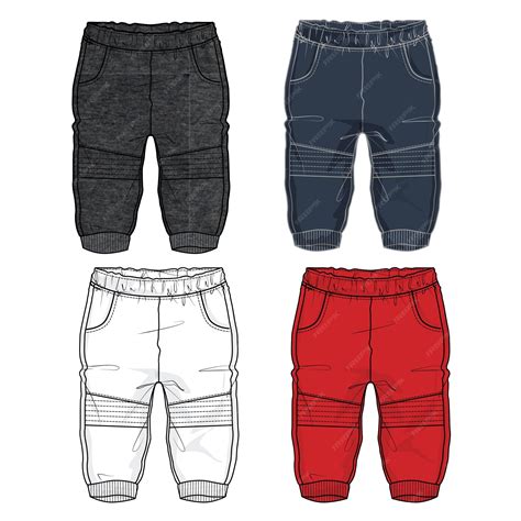 Plantilla De Ilustración De Vector De Pantalones Cortos De Varios