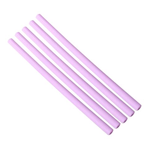 Bluethy 5pcs Drinking Straw Hardened Tip Cuttable Bendable Bite Resistant Drinking Pearl Milk