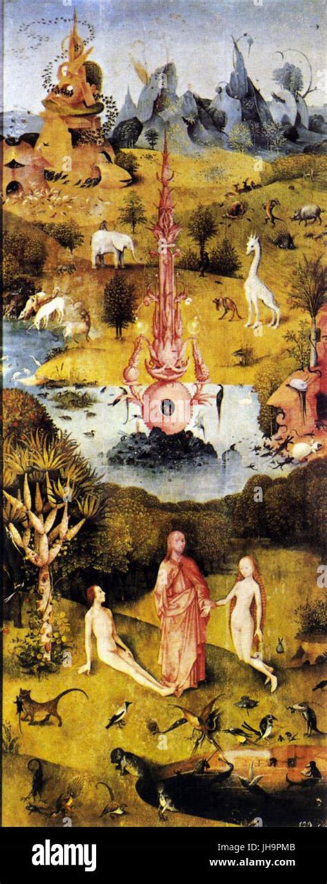 Hieronymus Bosch Triptych Of Garden Of Earthly Delights Left Wing