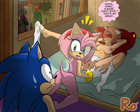 Rule 34 1boy 2girls Amy Rose Breasts Caught Cucked By Lesbian Cuckold